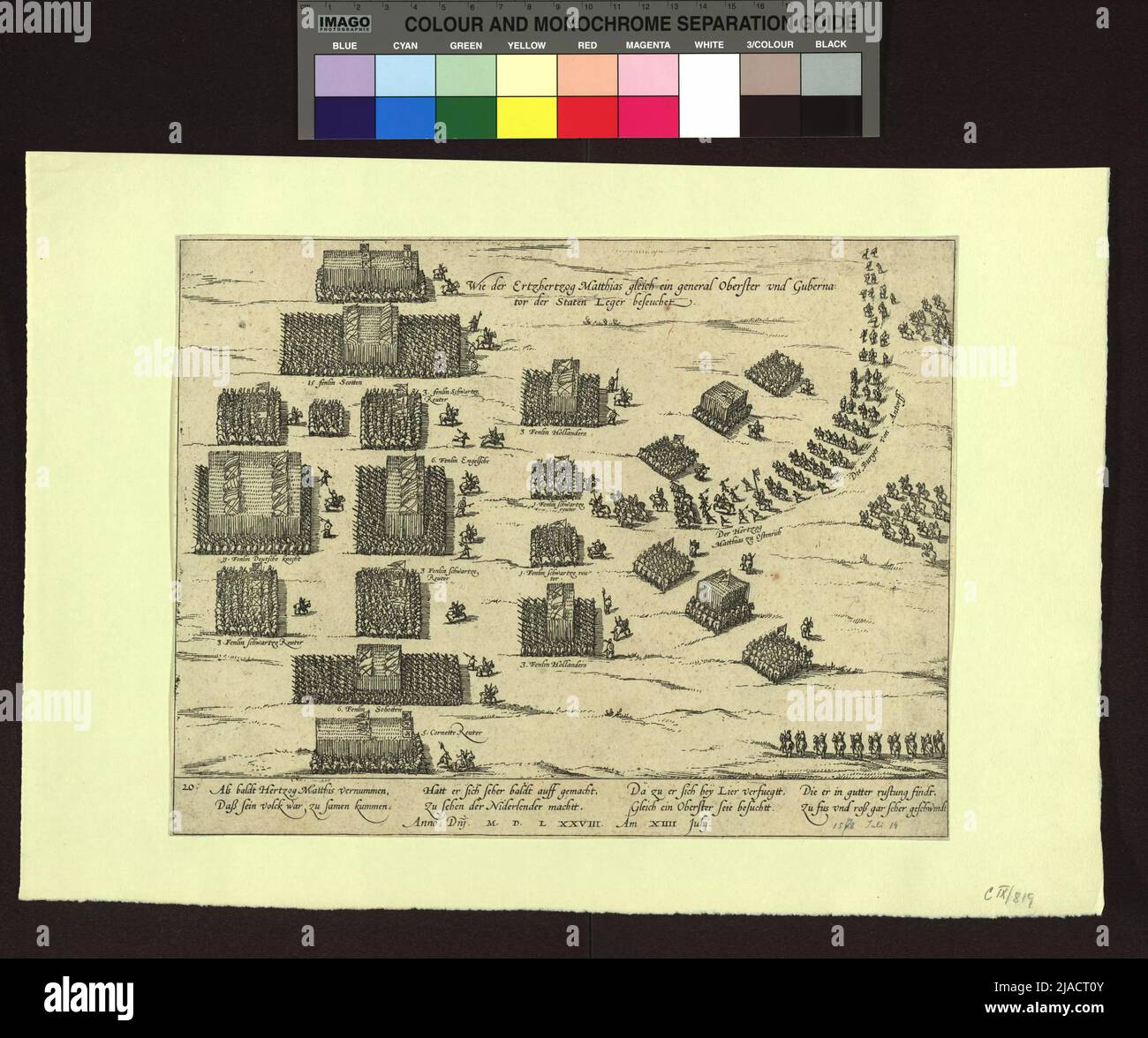 From the "history sheets": Archduke Mathias visits the Dutch army camp ...