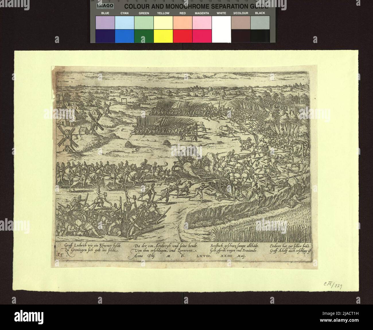 From the "history sheets": battle near Groningen on May 23, 1568. Frans ...