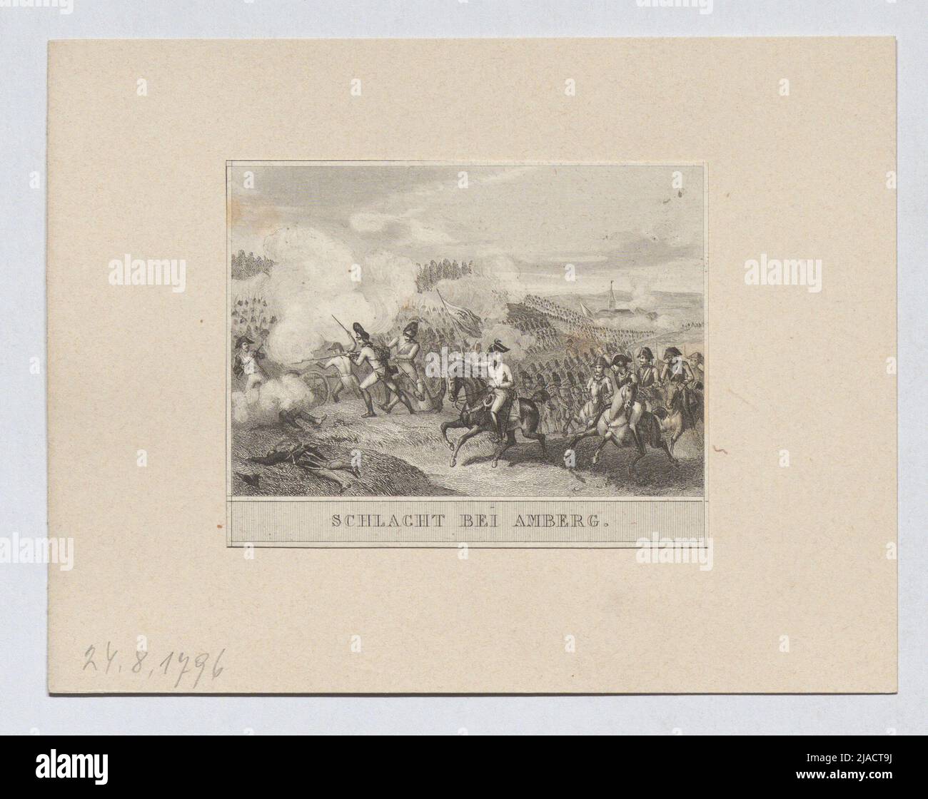 The Battle of Amberg on August 24, 1796. Unknown Stock Photo - Alamy