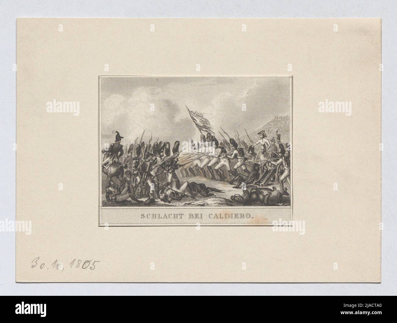The Battle of Caldiero on October 30, 1805. Unknown Stock Photo - Alamy