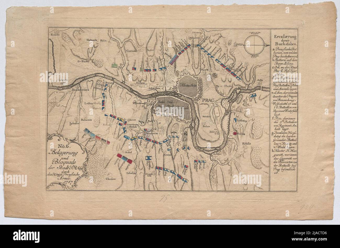 "No 6. / Siege / and / Bloquade / the city of Prague / through / The ...