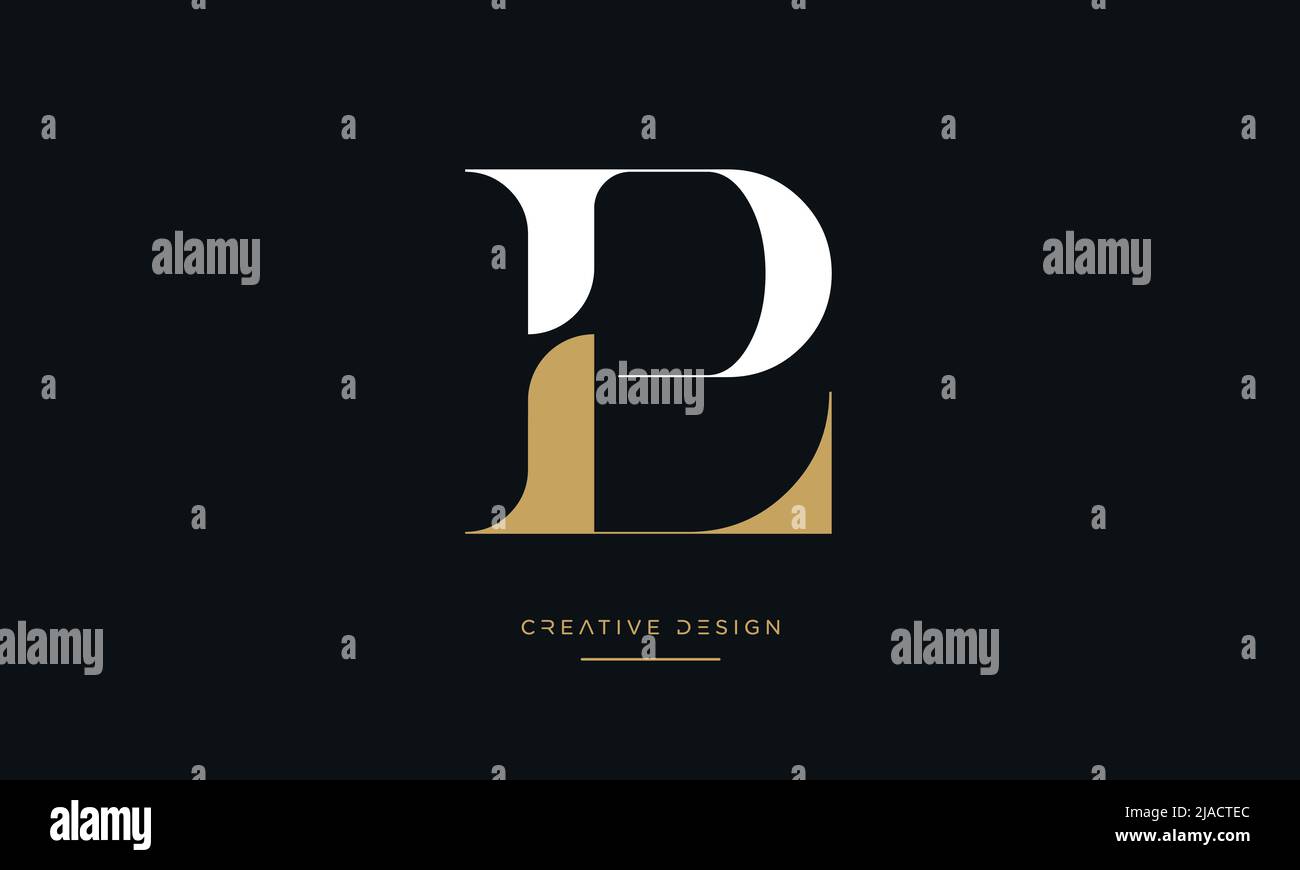 Alphabet Letters PL or LP Abstract icon Logo Stock Vector Image & Art ...