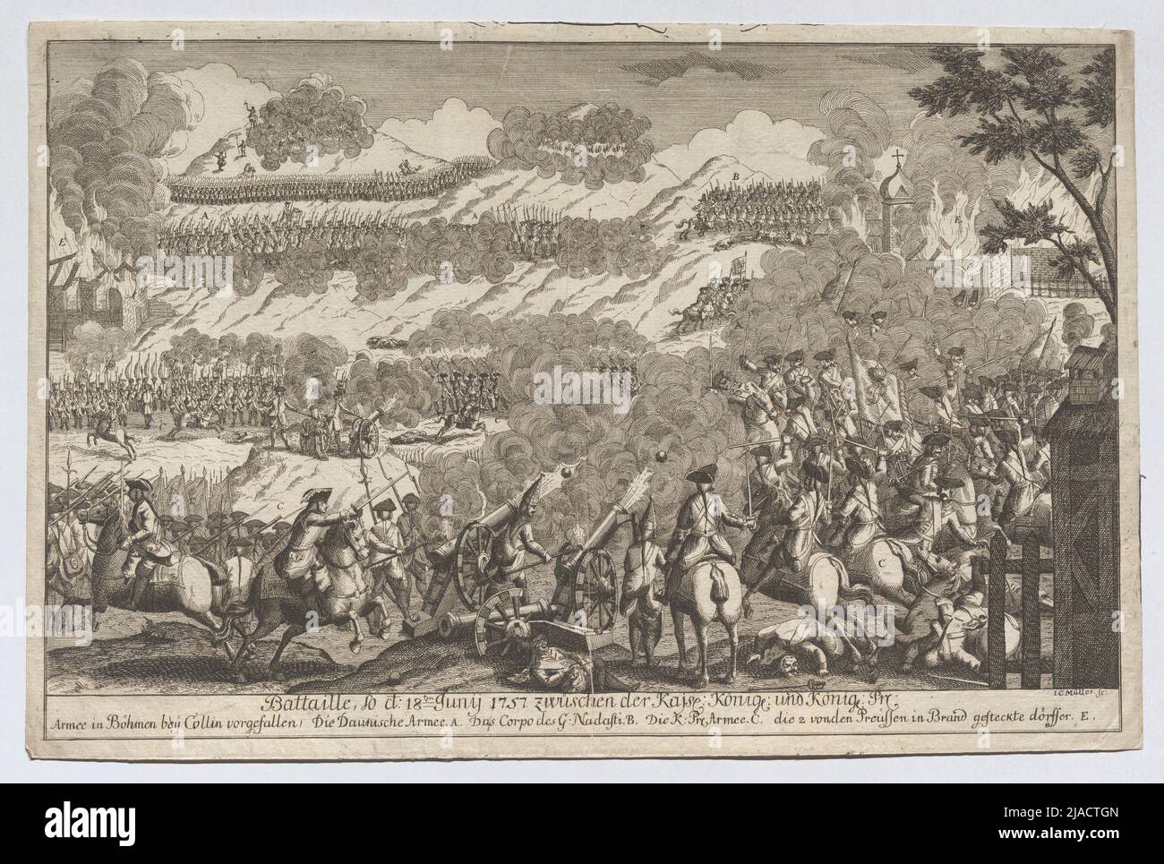 "Bataille, so D: 18 = June 1757 between the Kais: Königl: and Königl ...