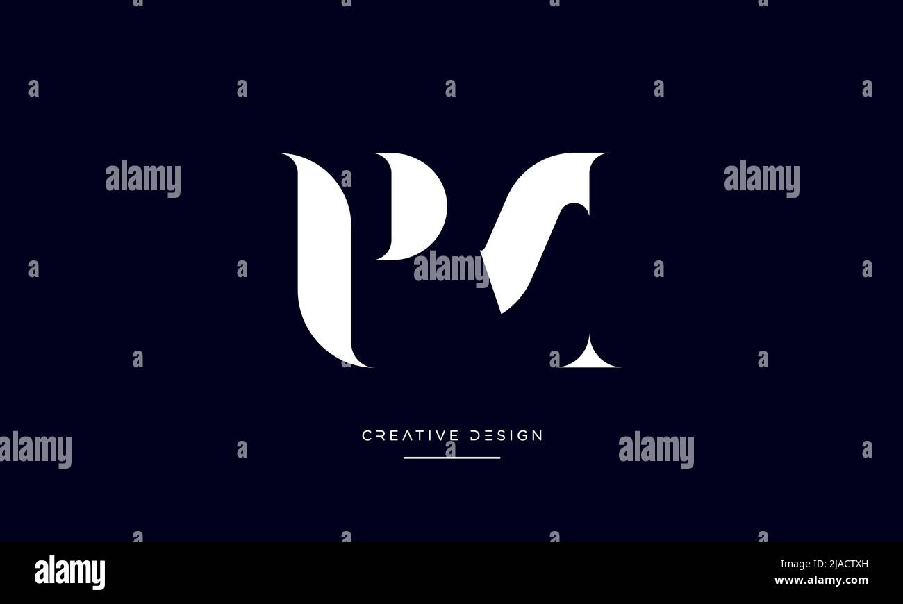 Pm monogram logo hi-res stock photography and images - Alamy