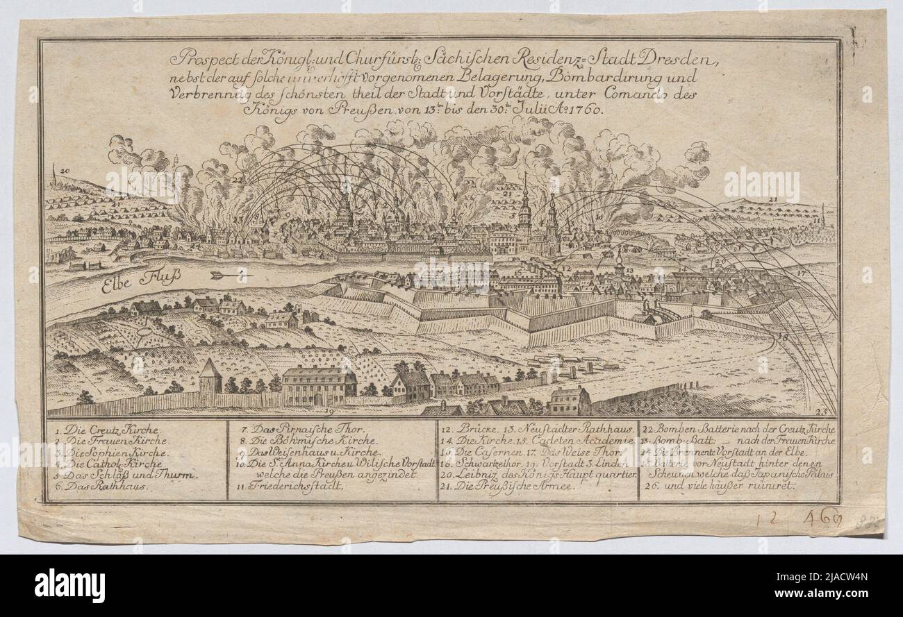"Prospect of the royal and churfürstliche Saxon residence city of ...