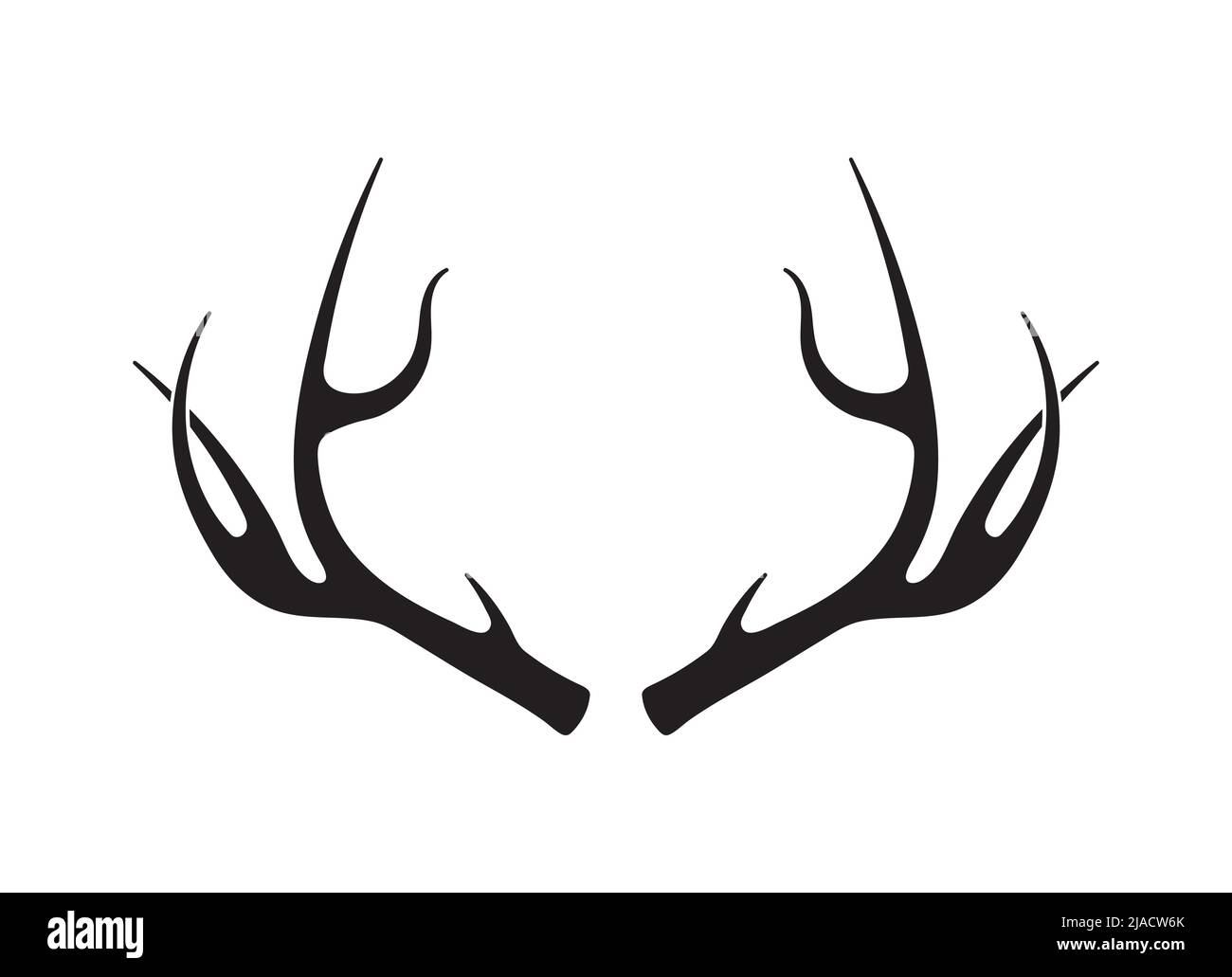 Elk Antler Silhouette