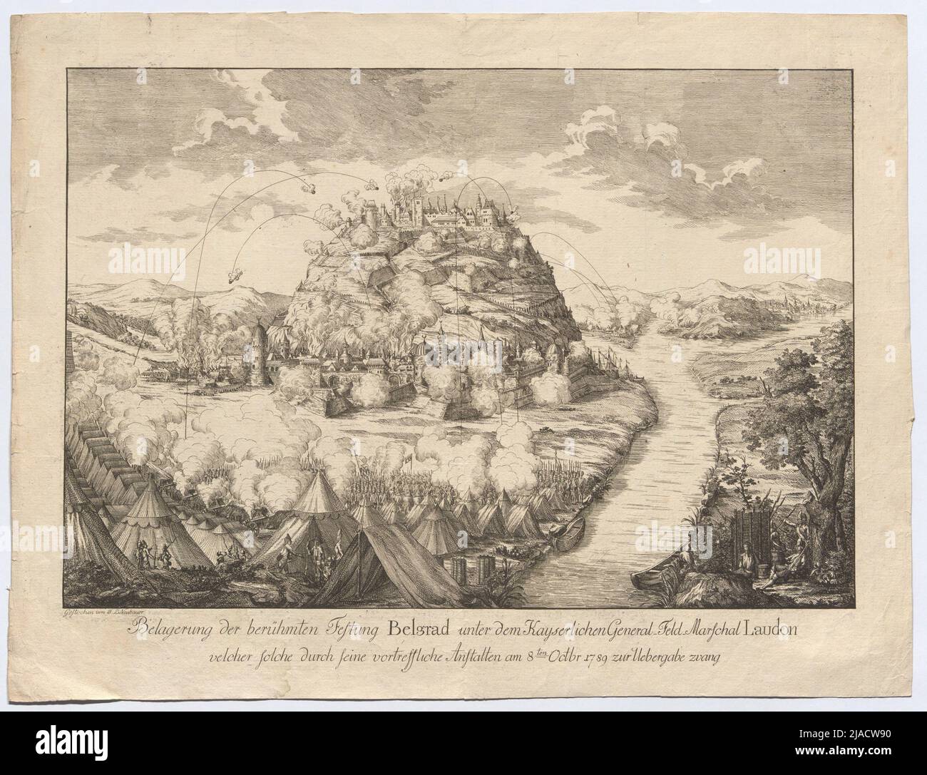 "Siege of the famous Belgrade Fortress under the Kayseric General-Feld ...