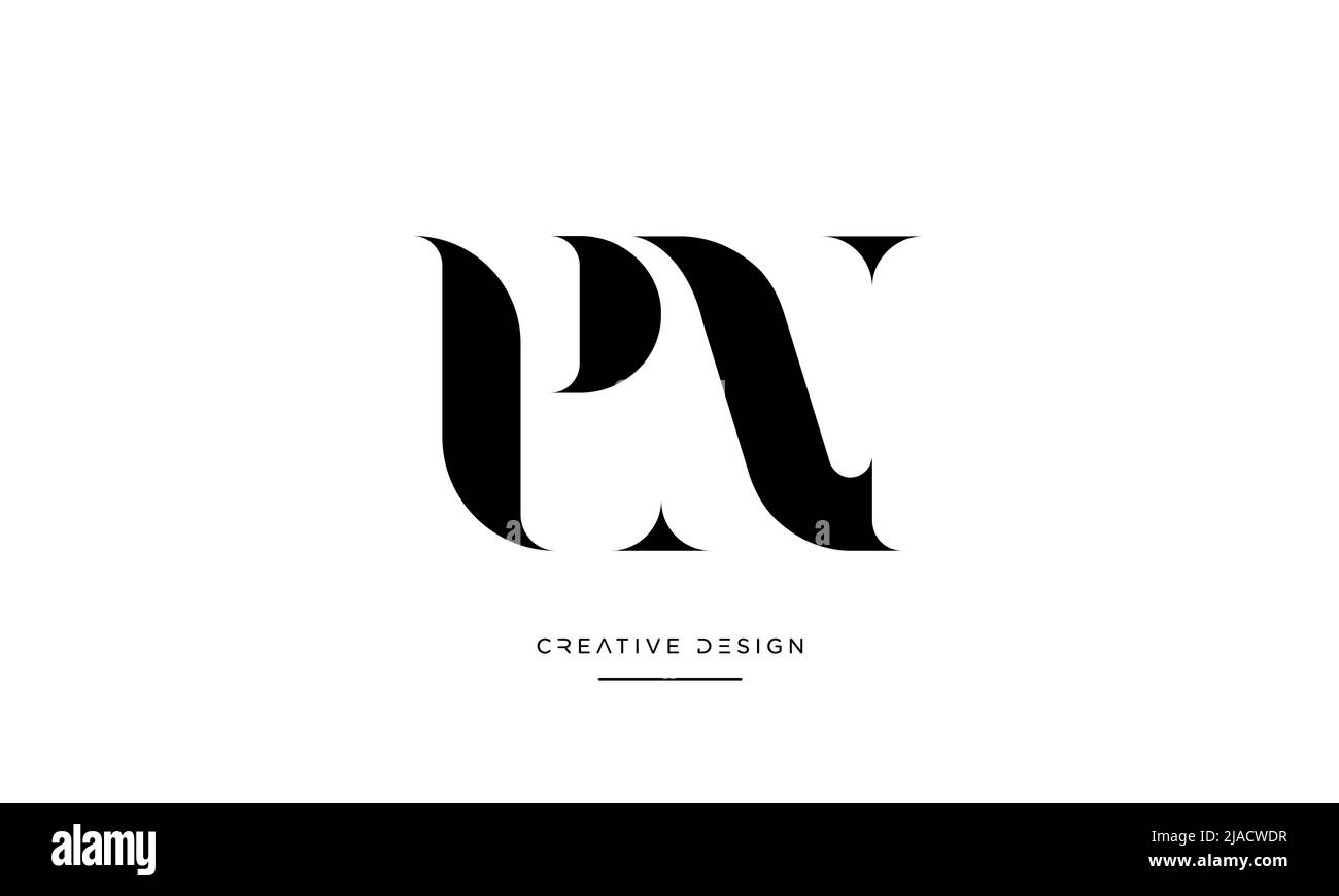 Alphabet Letters PN, NP, P or N Abstract Icon Logo Stock Vector Image ...