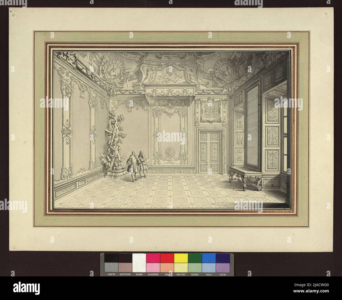 City Palace of Prince Eugen, audience rooms. Salomon Kleiner (1700-1761 ...