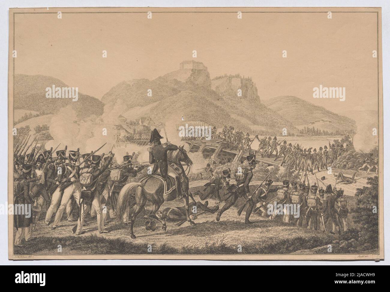 Transition of the Austrian troops near Hollenburg an der September 19 ...