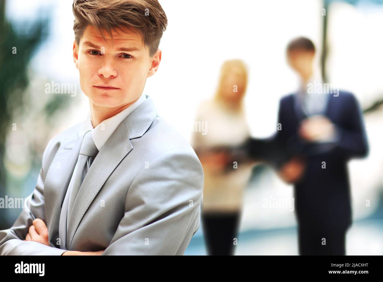 Portrait of a handsome business man Stock Photo - Alamy