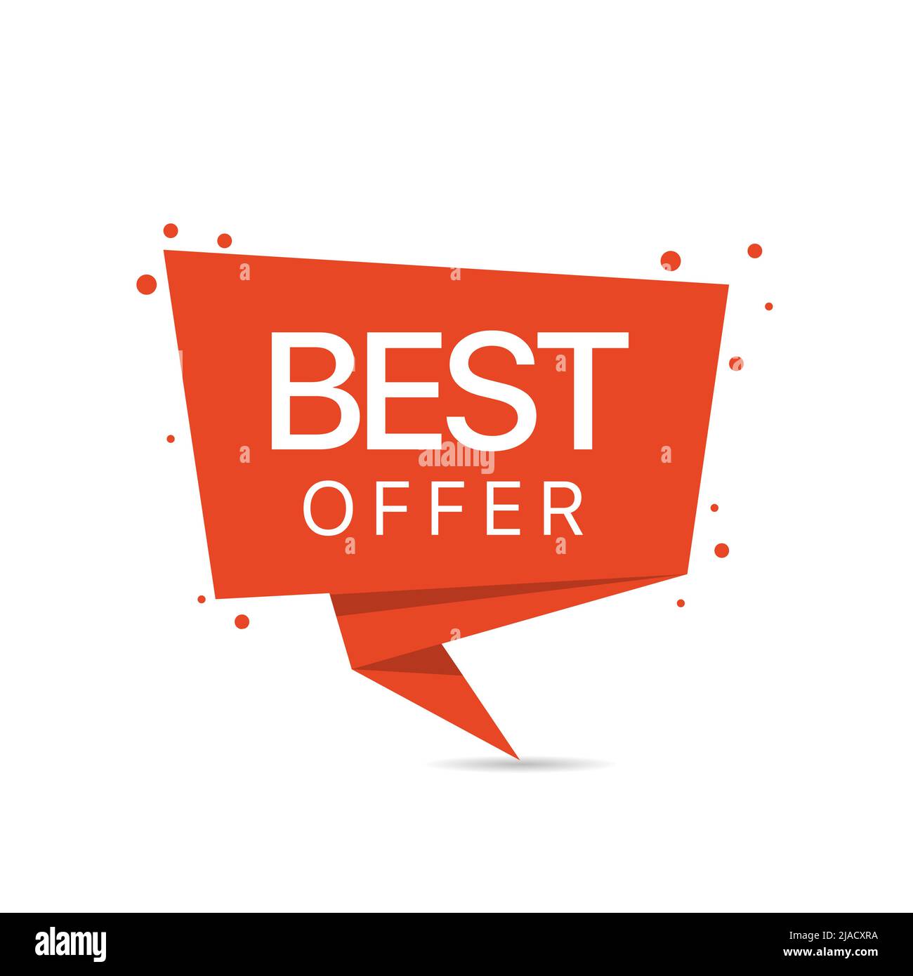 Best offer red label vector icon Stock Vector Image & Art - Alamy