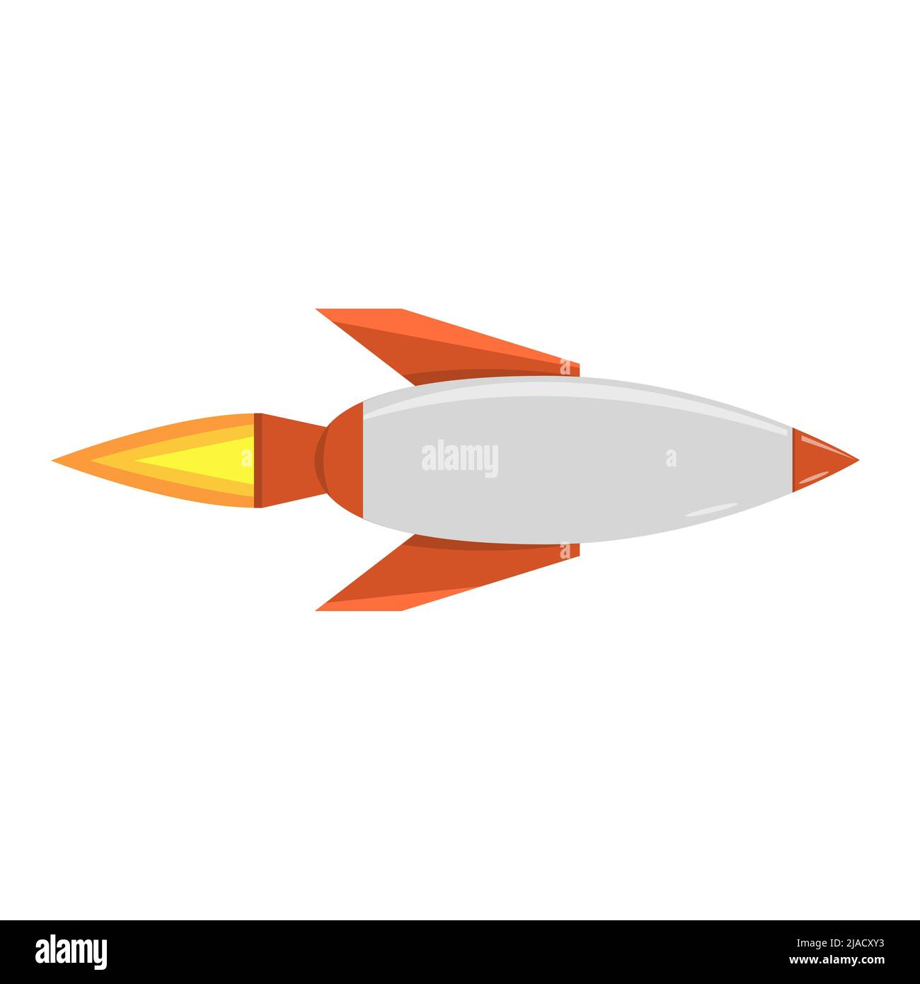 Red rocket with a fiery tail Stock Vector Image & Art - Alamy