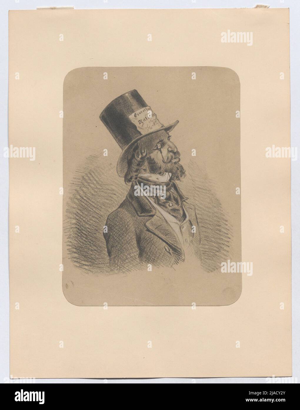 "Hat with a rowing card for the National Guard." (Design for the series ...