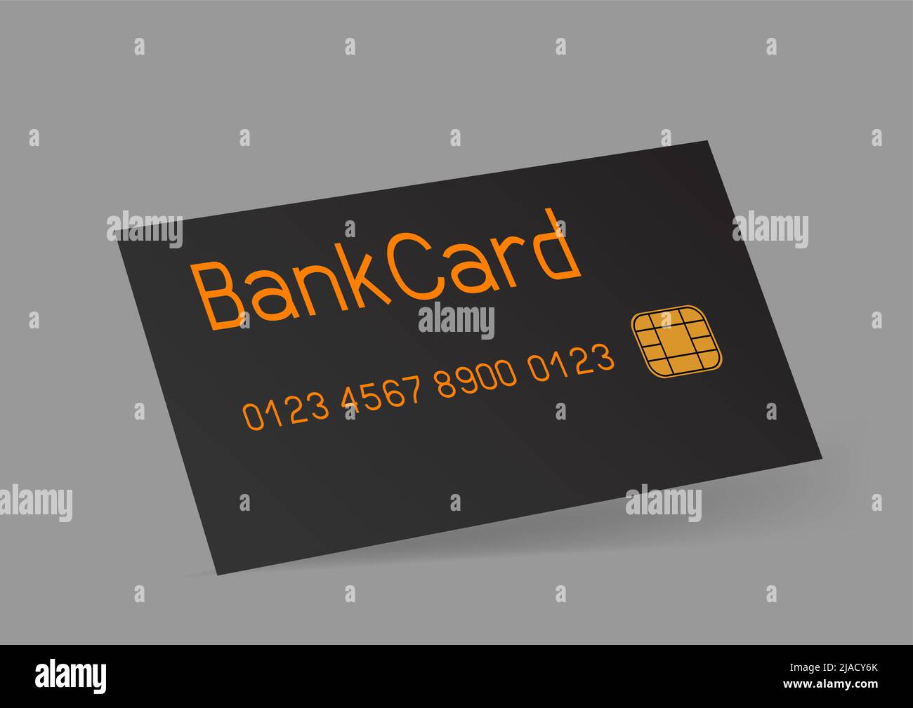 Blank black credit card template Stock Vector Images - Alamy