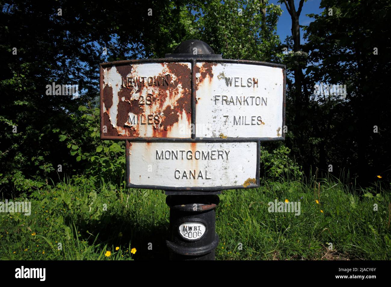 Sign The Montgomery Canal, known colloquially as "The Monty", a ...