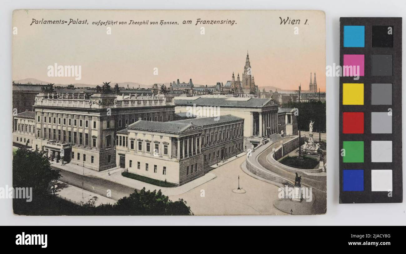 1., Dr.-Karl-Renner-Ring 3/Schmerlingplatz 6-Parliament, side view ...