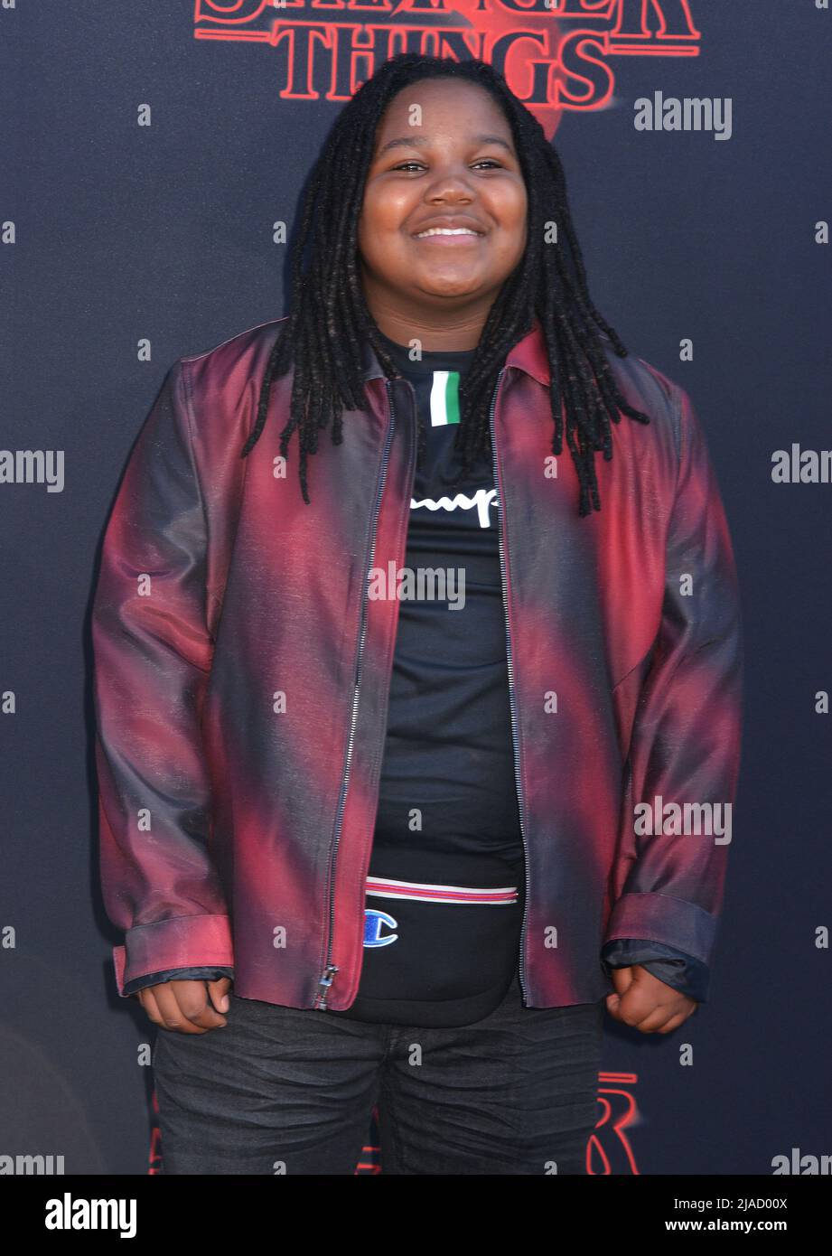 Terrence Little Gardenhigh attend the premiere of Netflix's "Stranger ...