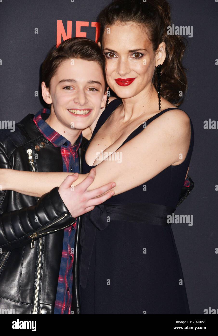 Winona Ryder, Noah Schnapp 017 Stock Photo - Alamy