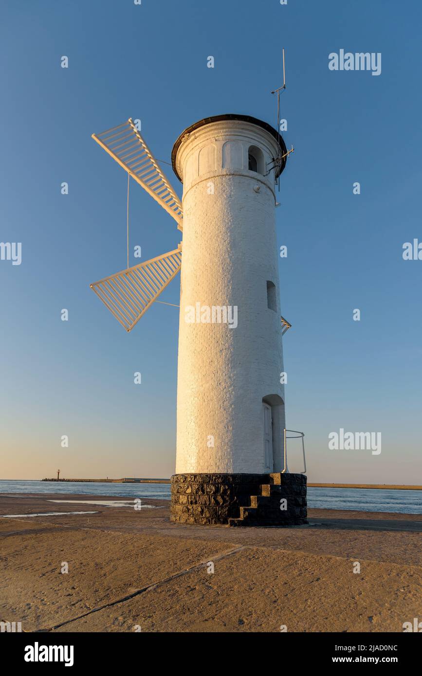 Stawa Mlyny, a beacon in the shape of a windmill as an official symbol ...