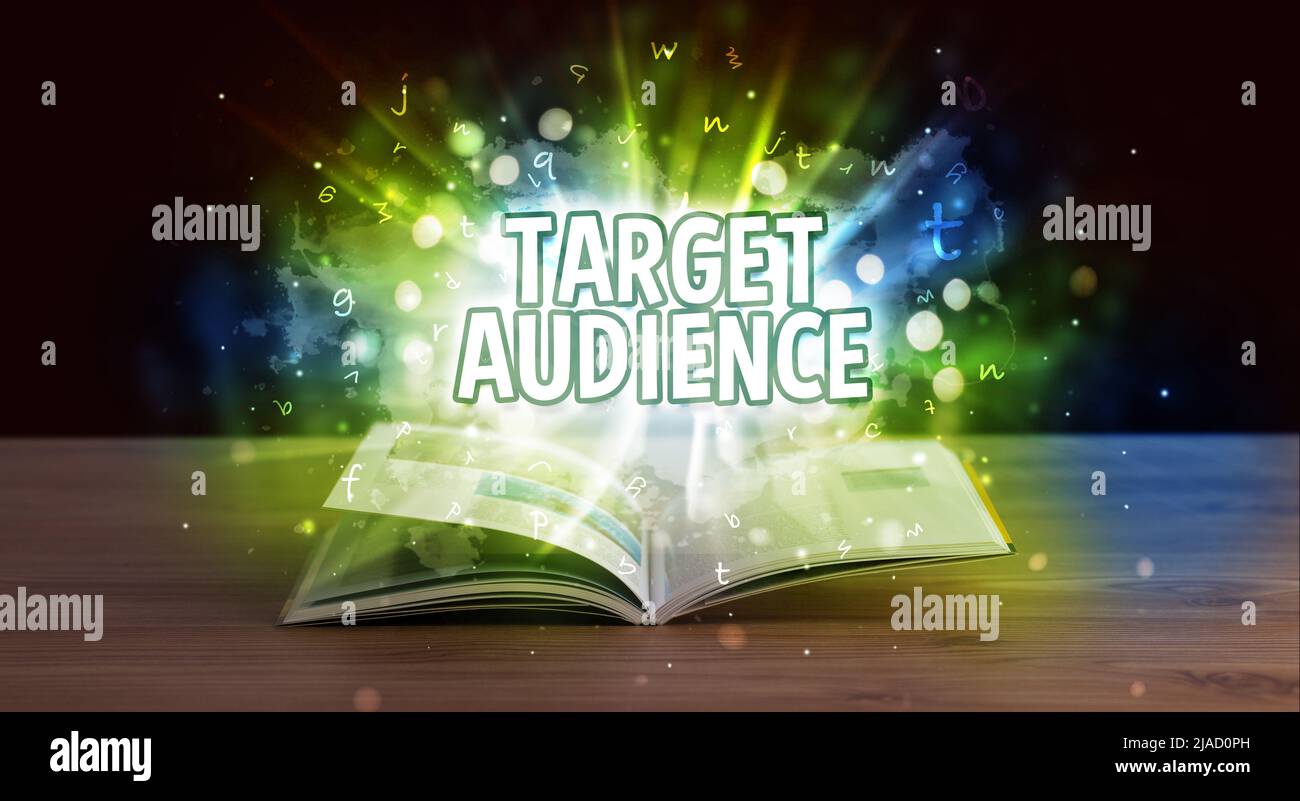 Educational inscription coming out from an open book Stock Photo - Alamy