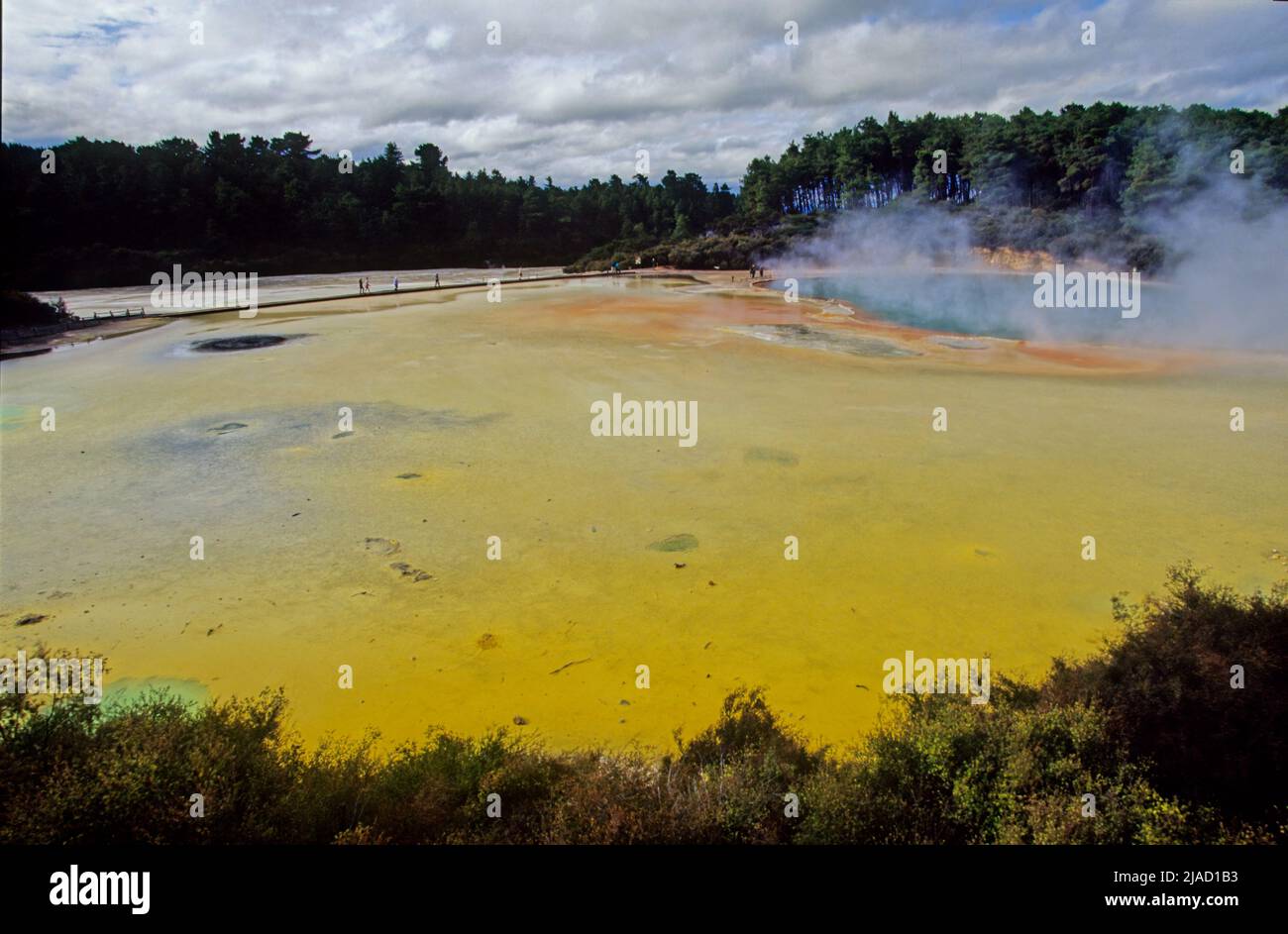 Waiotapu (Māori for "sacred waters") is an active geothermal area at ...