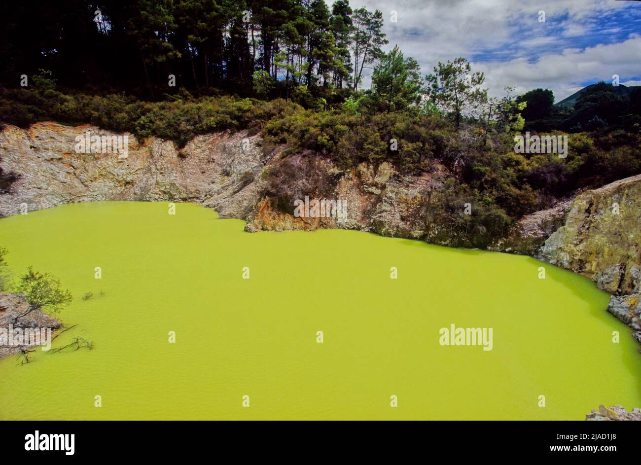 Waiotapu (Māori for "sacred waters") is an active geothermal area at ...