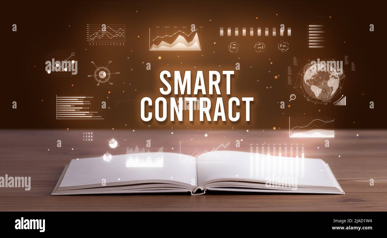 Business inscription coming out from an open book Stock Photo - Alamy