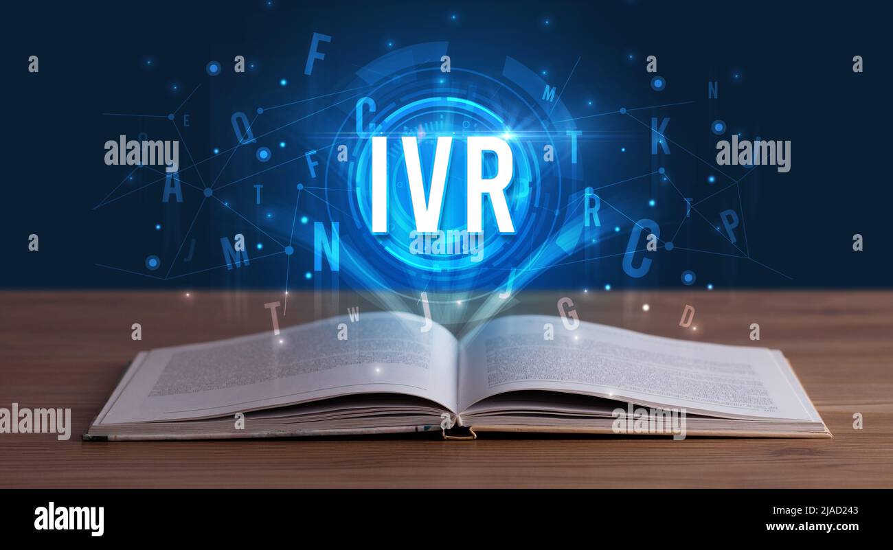Technology abbreviation coming out from an open book Stock Photo - Alamy