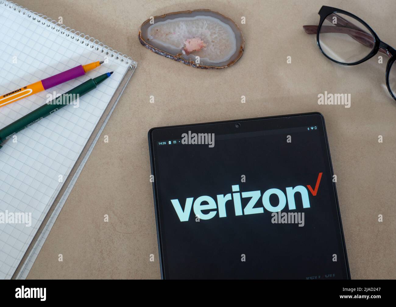 Germany. 29th May, 2022. In this photo illustration, a Verizon ...