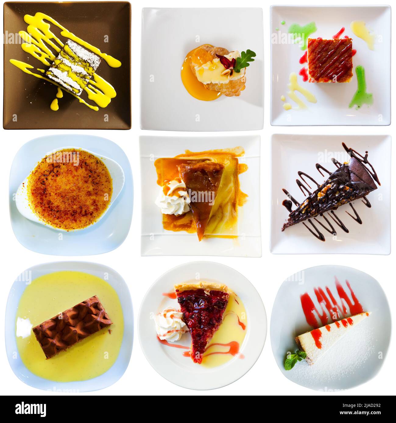 Desserts menu Cut Out Stock Images & Pictures - Alamy