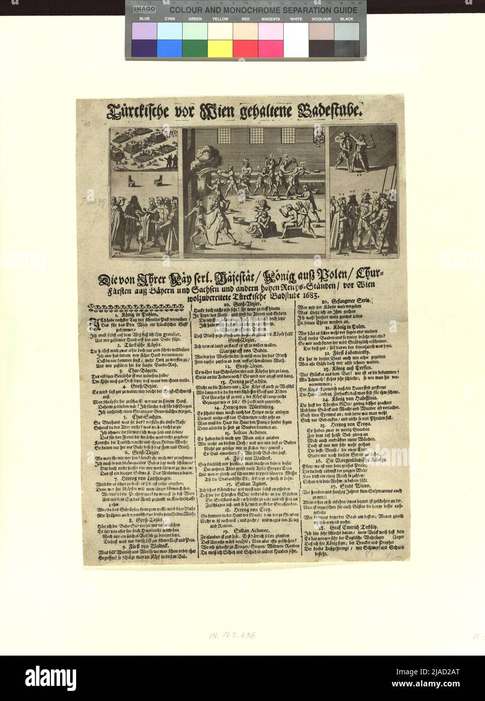Turkish bathing room ". Satirical leaflet for the siege of Vienna 1683 ...