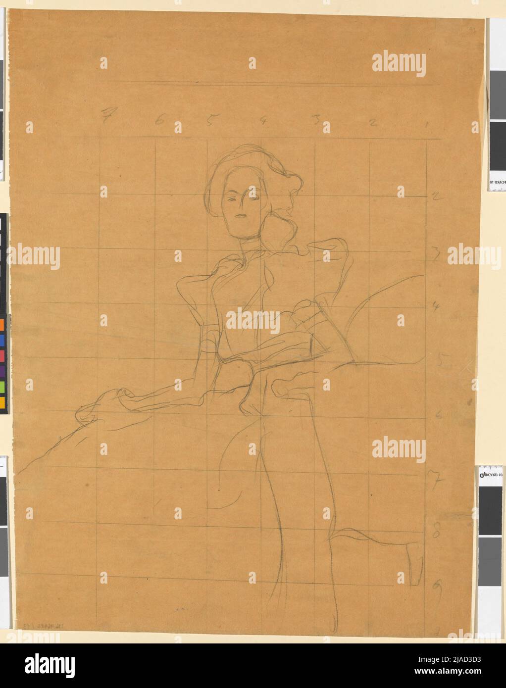 Study on the portrait Sonja Knips. Gustav Klimt (1862-1918), artist ...