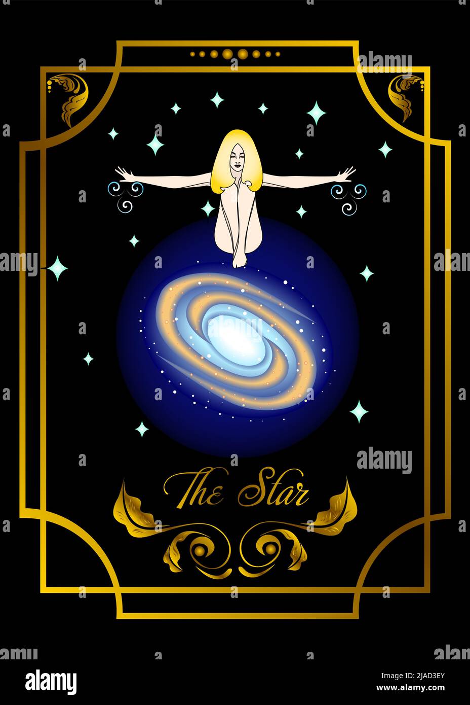 Star tarot card Stock Vector Images - Alamy