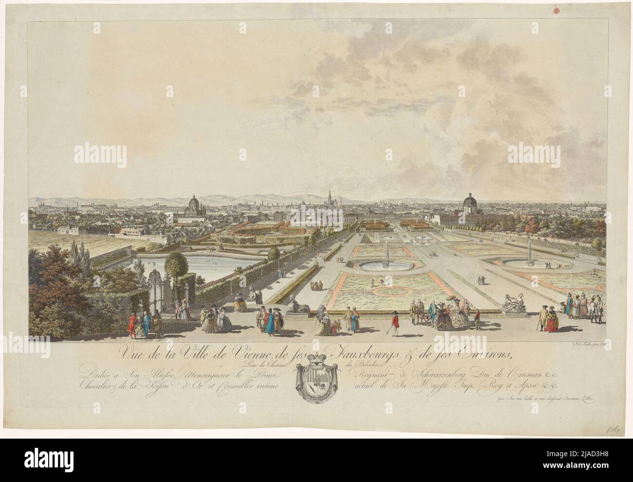 View of the city of Vienna from its falseburgs and its surroundings ...