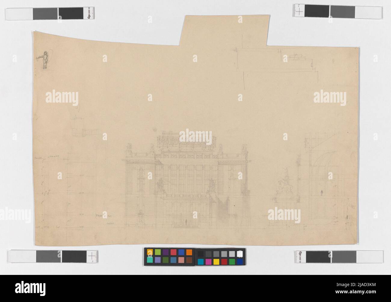 Emperor Franz Josef-Stadtmuseum, 3rd variant, northern facade against ...