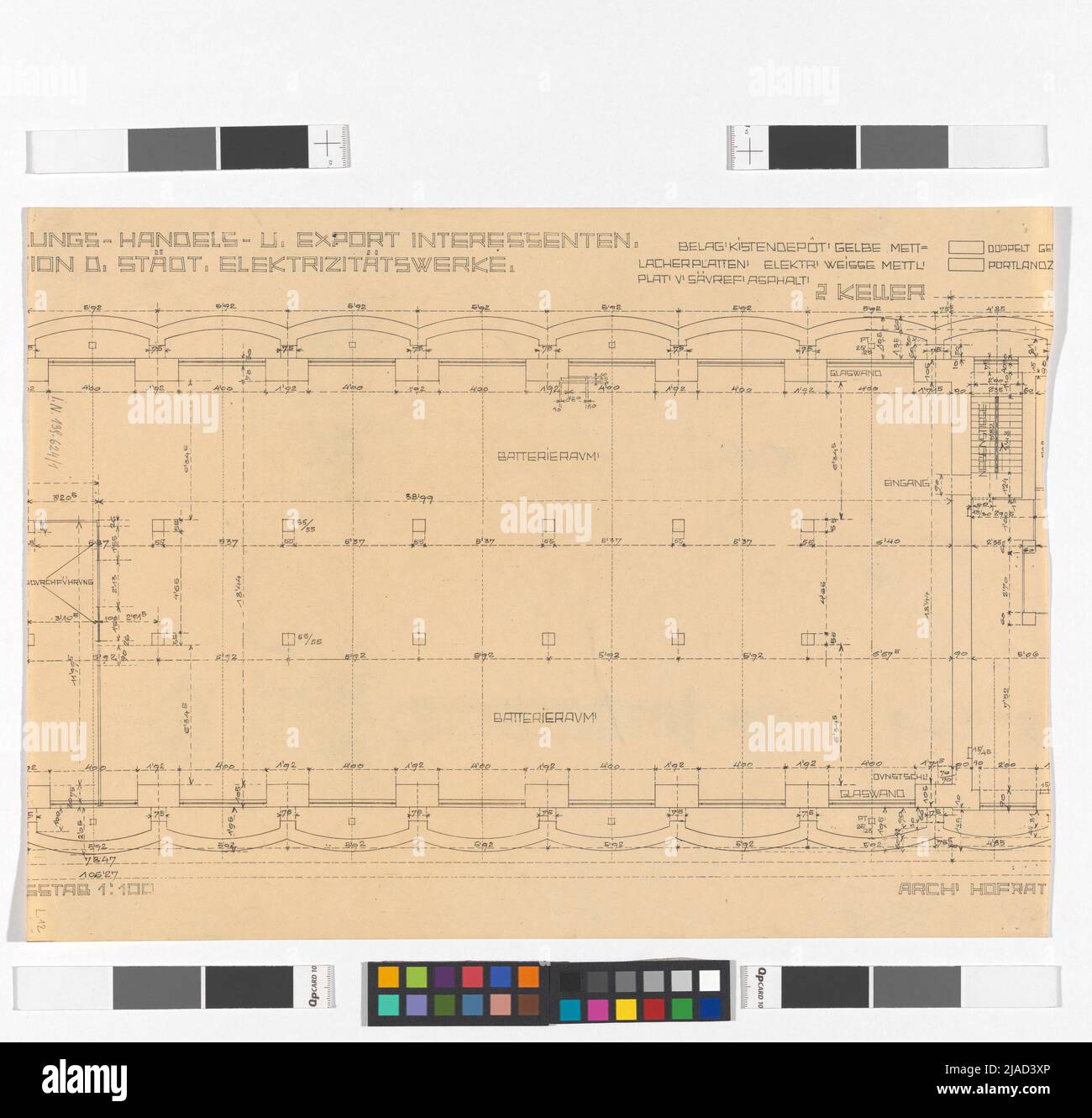 Army column in front of the Brigitta Bridge, floor plan, tore. Otto ...