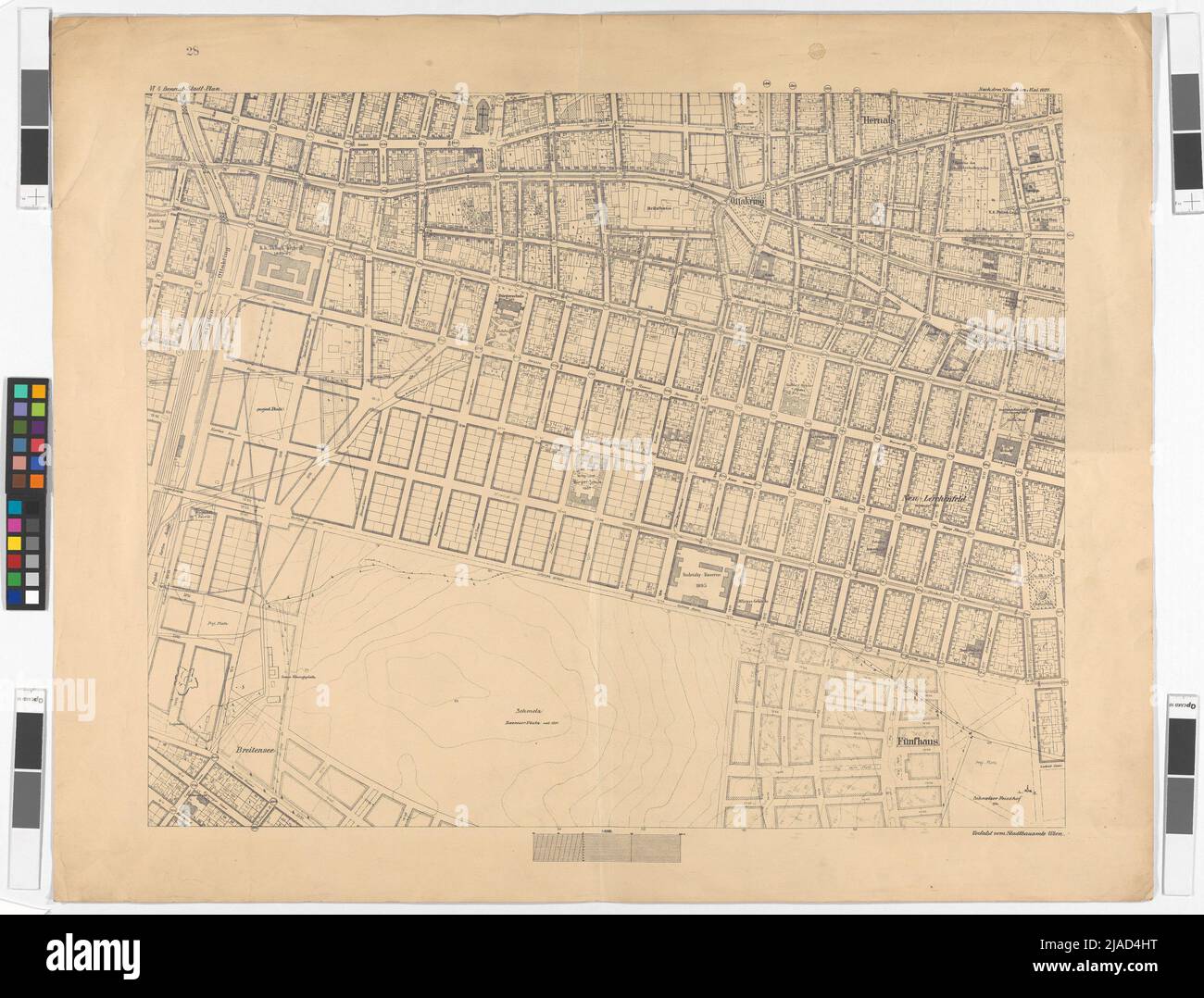 General city plan: area of the melting. Otto Wagner (1841-1918 ...