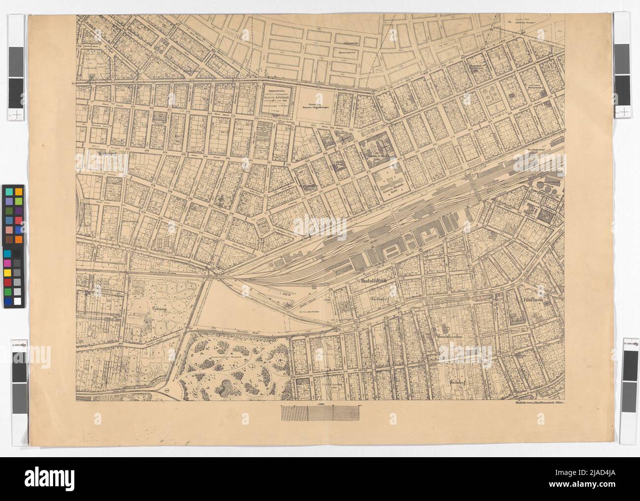 General city plan: area of the melting. Otto Wagner (1841-1918 ...