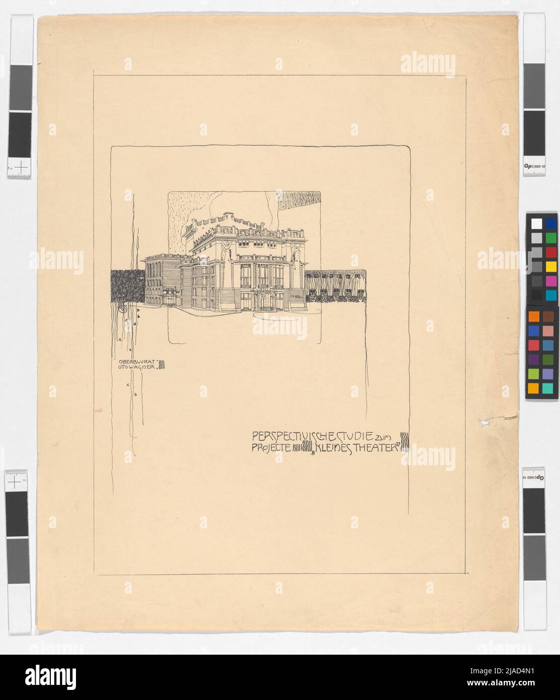 Small theater, perspective. Otto Wagner (1841-1918), architect Stock ...