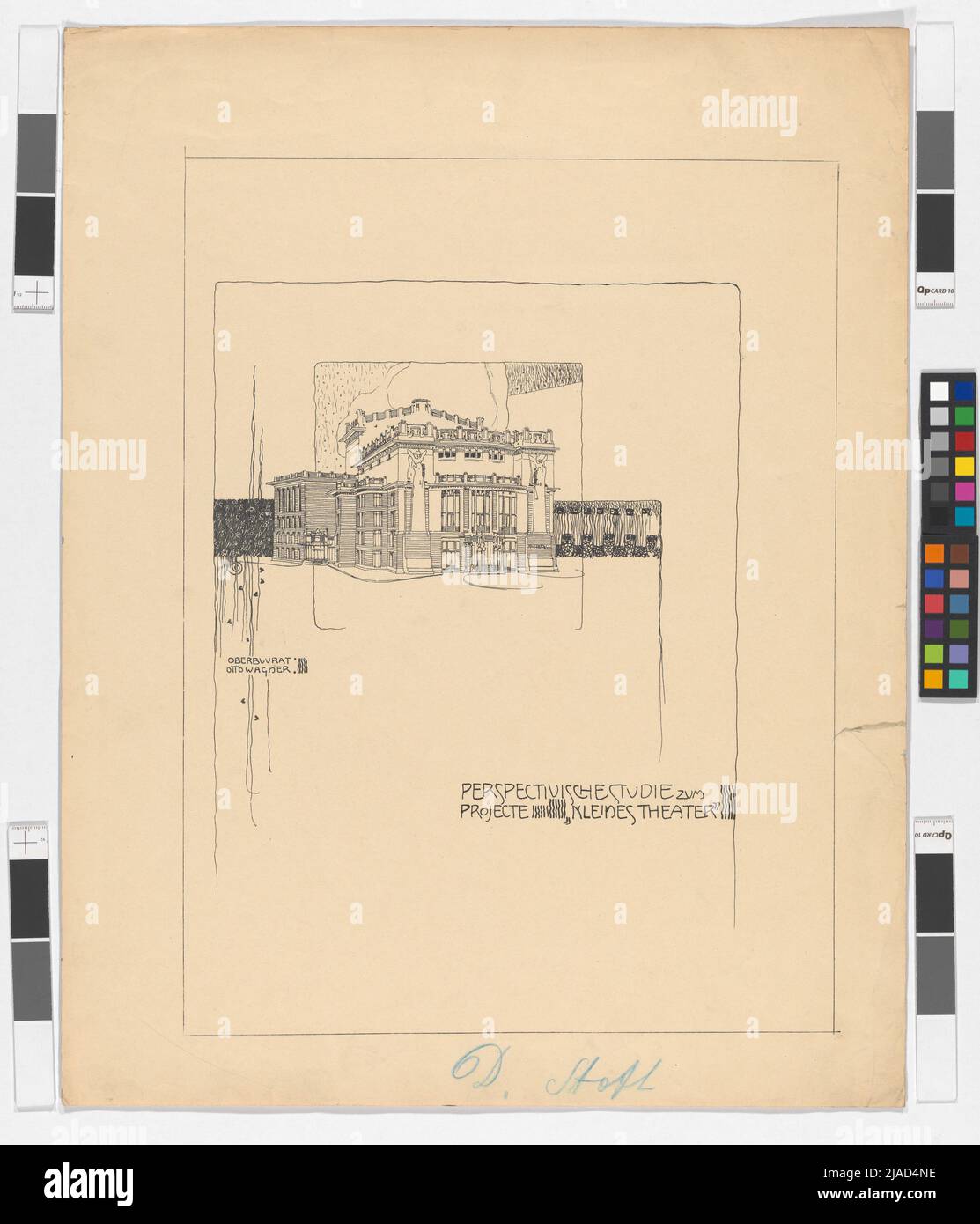 Small theater, perspective. Otto Wagner (1841-1918), architect Stock ...
