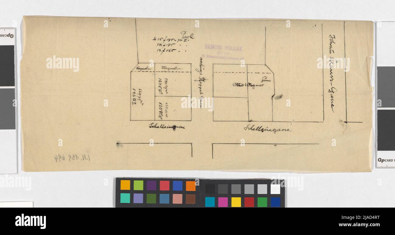 Parceling plan for that of Otto Wagner jun. Building properties 4 ...