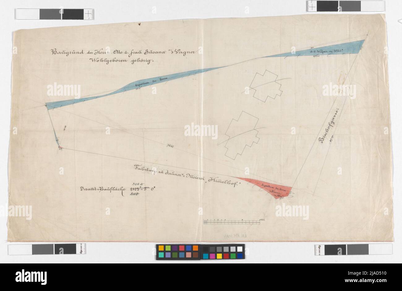 Baugrund Villa Ober St. Veit. Otto Wagner (1841—1918), formerly owned ...
