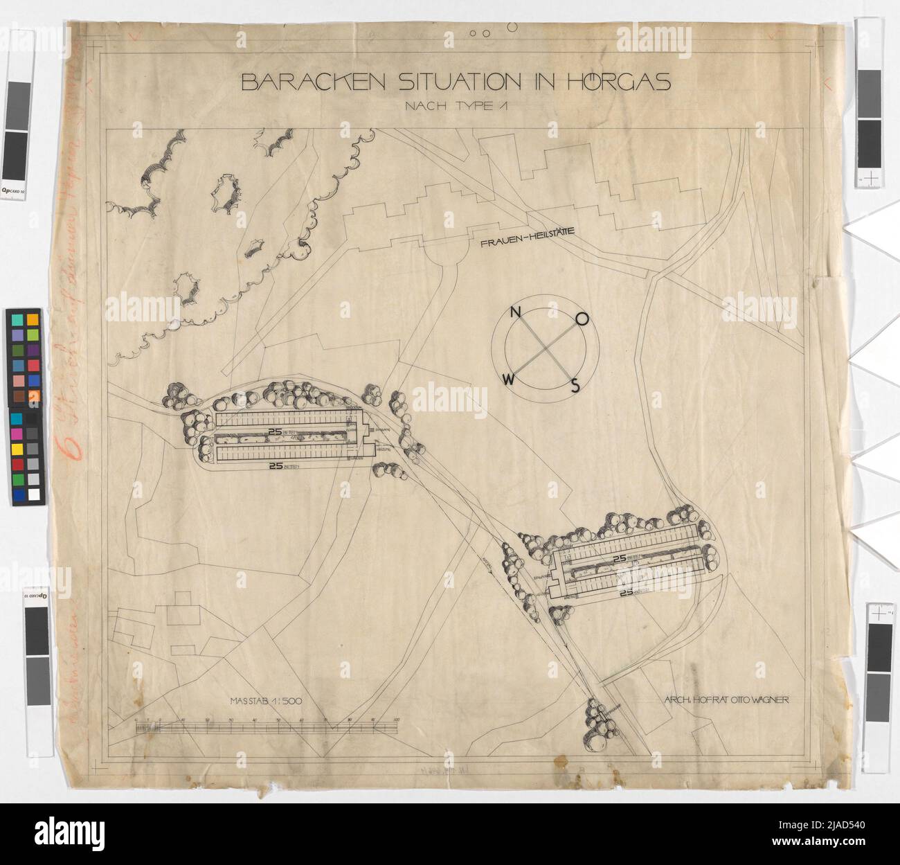 Barrack for the Hörgas healing facility near Graz. Otto Wagner (1841 ...