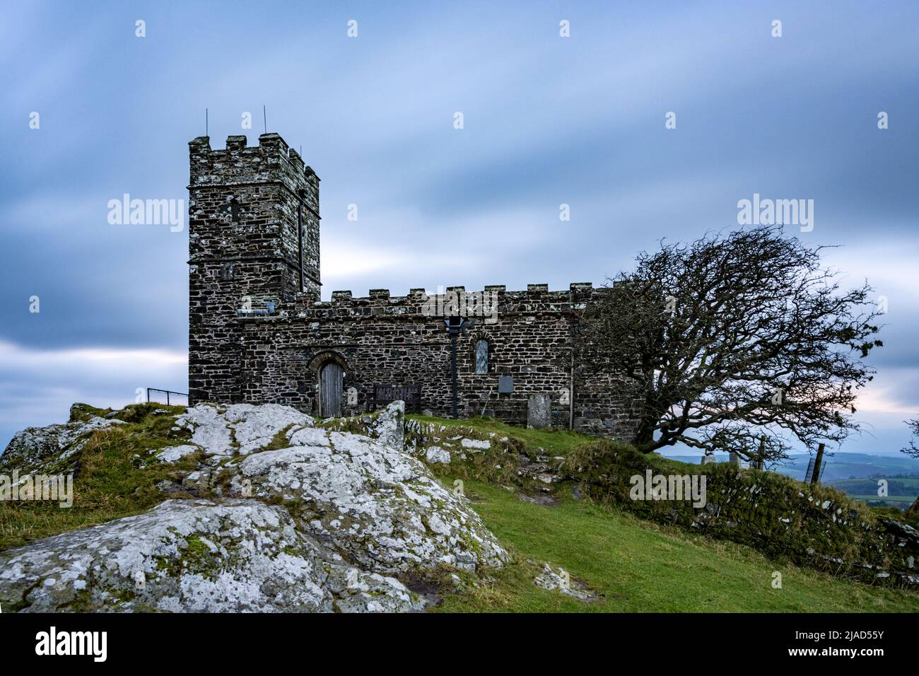 Brent tor church dartmoor devon hi-res stock photography and images - Alamy