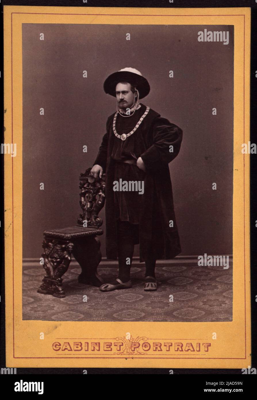 Johann Rosek, at the Macart Festival 1879. Unknown, photographer Stock ...