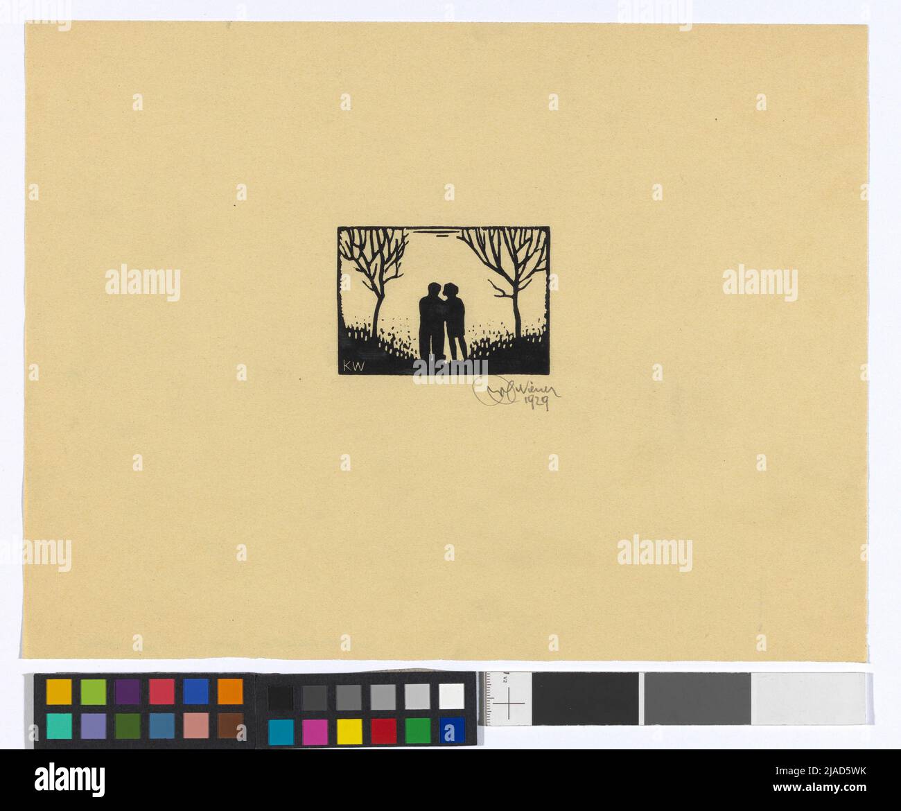Without title (couple). Karl Wiener (1901-1949), artist Stock Photo - Alamy