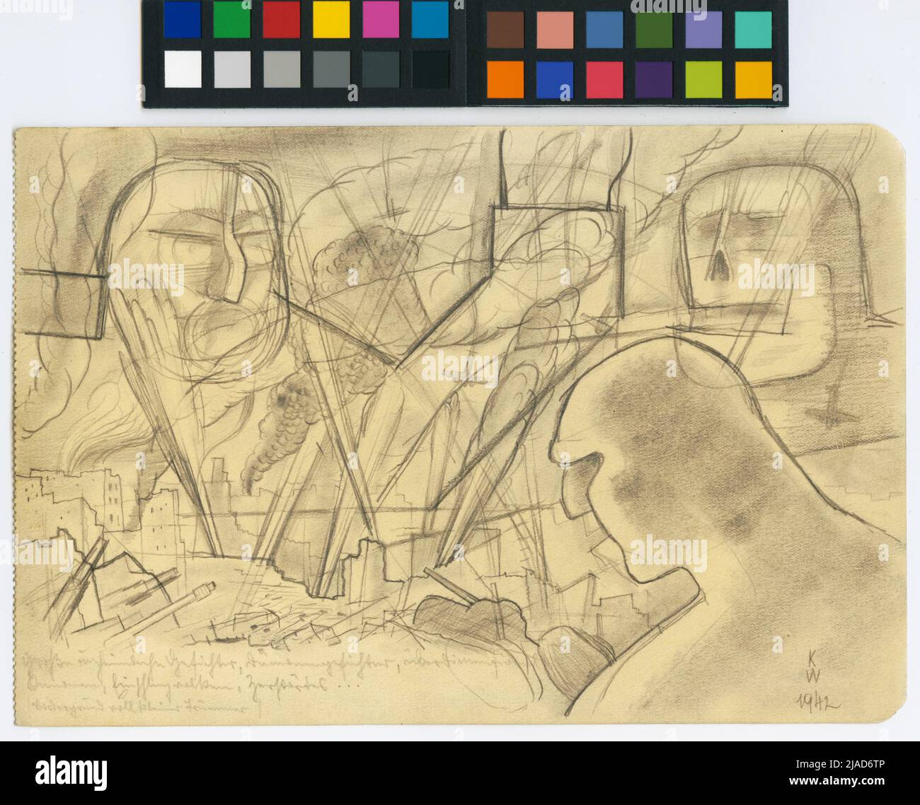 Demon faces. Karl Wiener (1901-1949), artist Stock Photo - Alamy