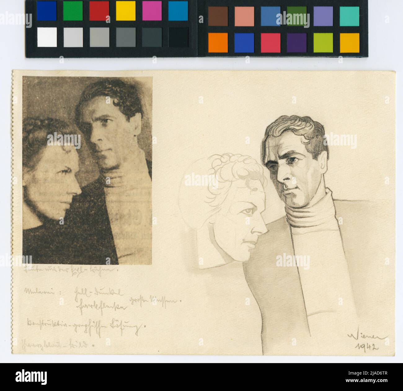 People from the EXL stage (Collage). Karl Wiener (1901-1949), artist ...