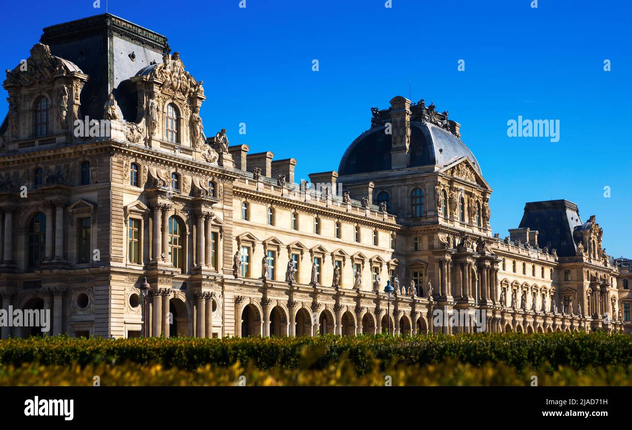 Building of Louvre Palace Stock Photo - Alamy